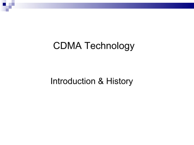 Bluetooth & cdma technology | PPT | Computer Networking | Computing