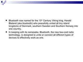 Bluetooth & cdma technology | PPT