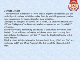 Bluetooth controled robot | PPTX