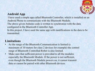 Bluetooth controled robot | PPTX