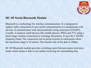 Bluetooth controled robot | PPTX