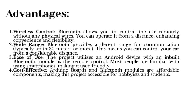 Bluetooth Controlled Car with Arduino.pdf | Radio Control | Hobbies & Interests