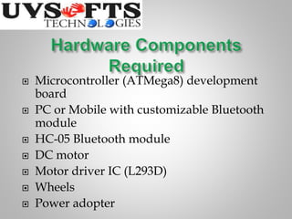 Bluetooth controlled robot | PPT