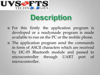 Bluetooth controlled robot | PPT