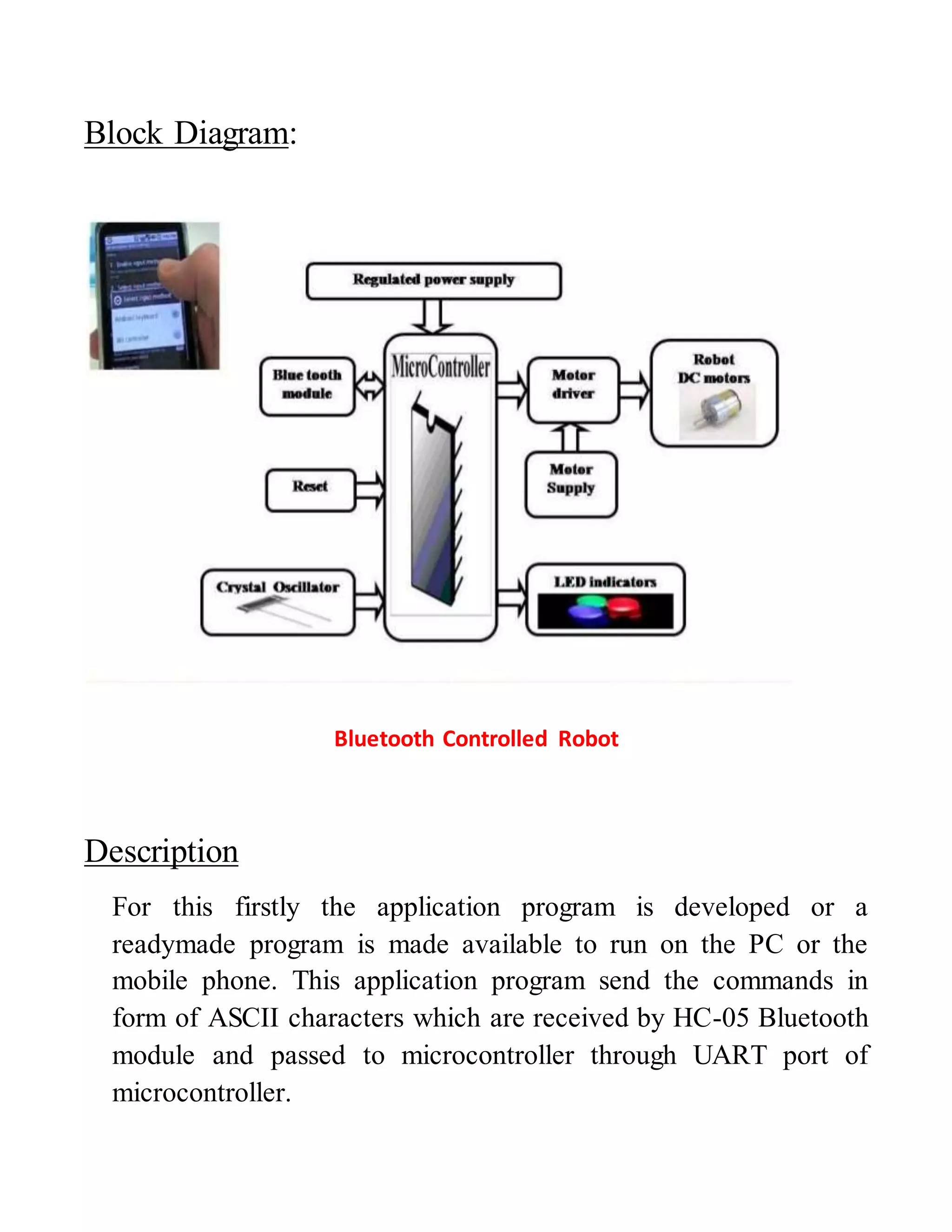 Bluetooth controlled robot | DOCX