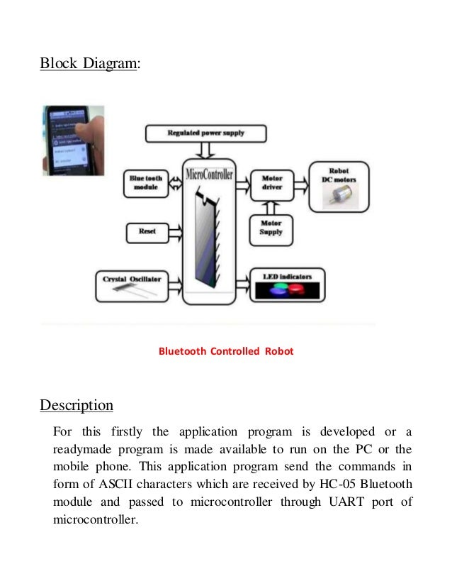 Bluetooth controlled robot