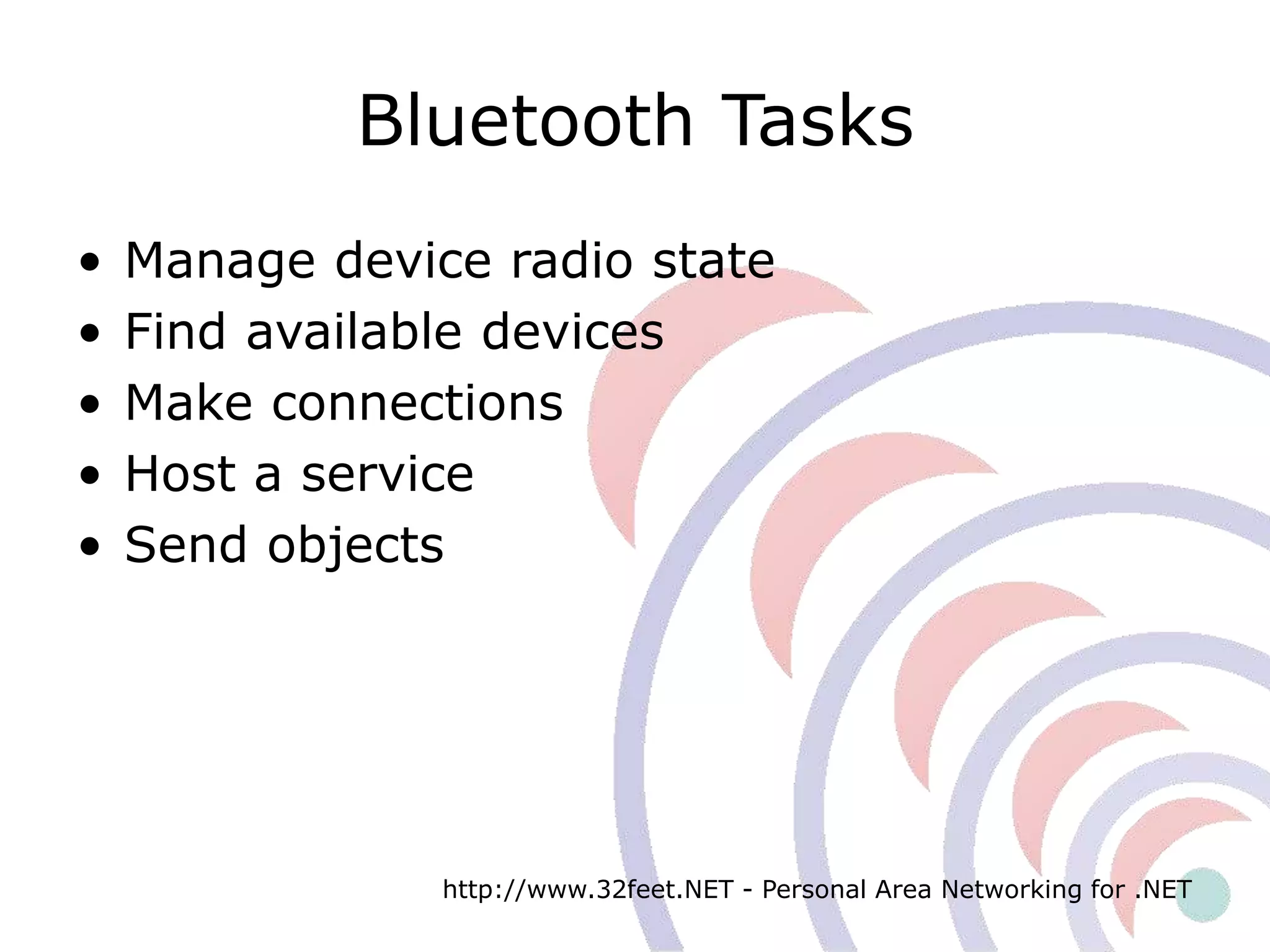 Bluetooth Development with .NET