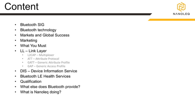 Bluetooth technology introduction and ecosystem | PPT