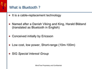 Bluetooth Intro | PPT | Computer Networking | Computing