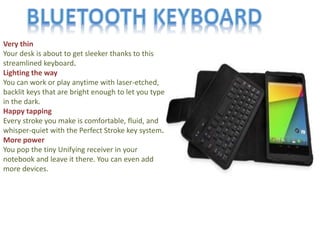 Bluetooth keyboard | PPTX