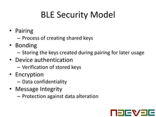 Introduction to Bluetooth Low Energy | PPTX