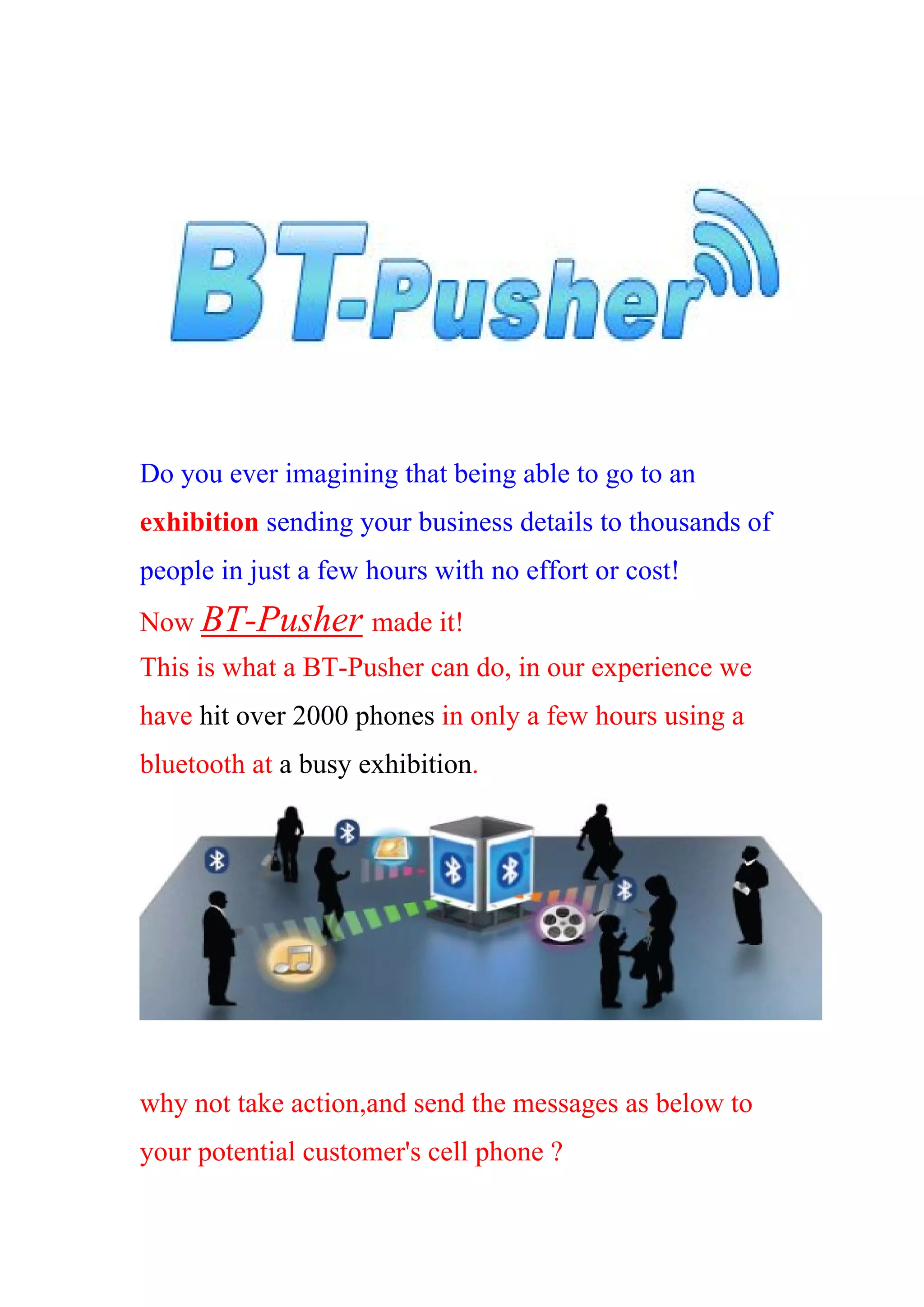 Bluetooth marketing device bt pusher pro+ with gprs-2 | PDF
