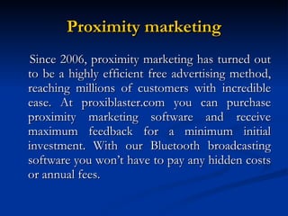 Bluetooth Marketing | PPT