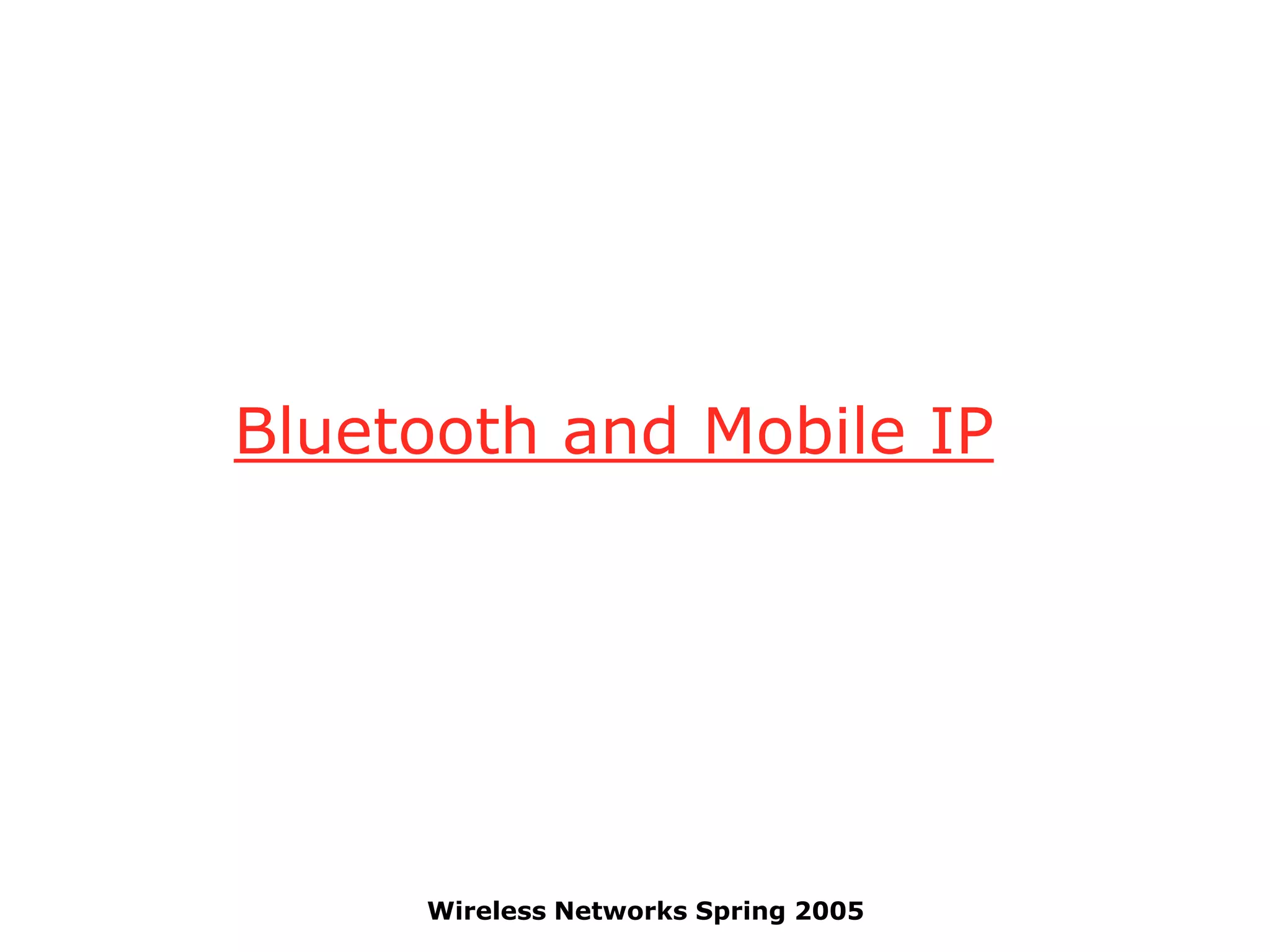 BluetoothMobileIP.ppt