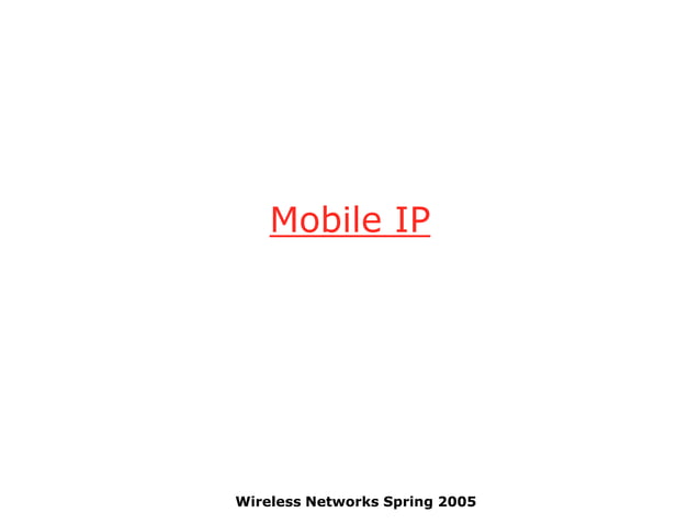 BluetoothMobileIP.ppt