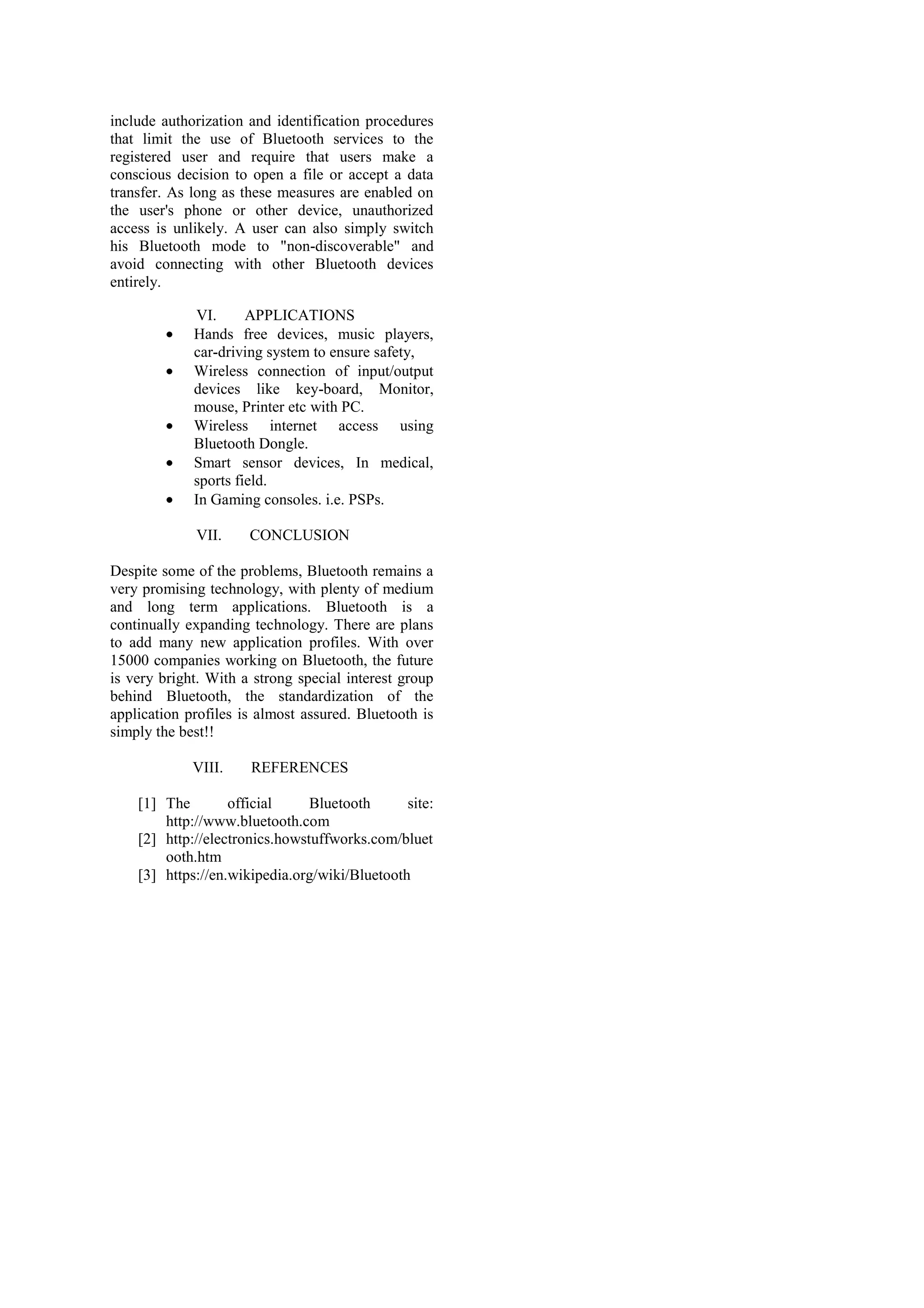 Bluetooth paper presentation ieee | DOCX | Computer Networking | Computing