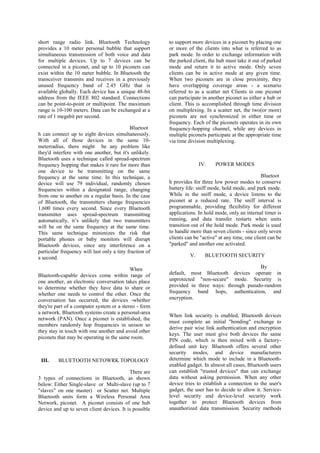 Bluetooth paper presentation ieee | DOCX | Computer Networking | Computing