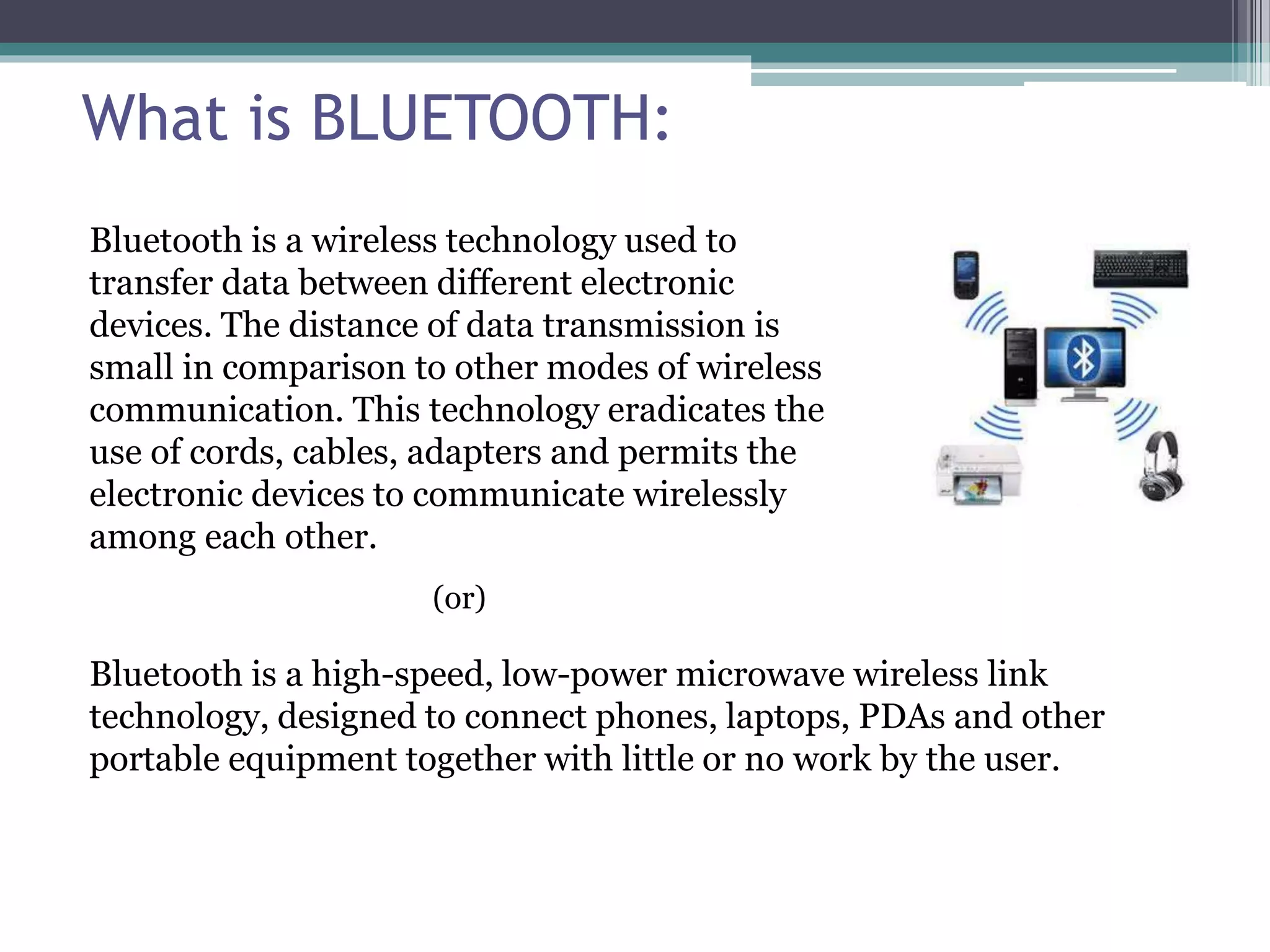 Bluetooth ppt | PPT