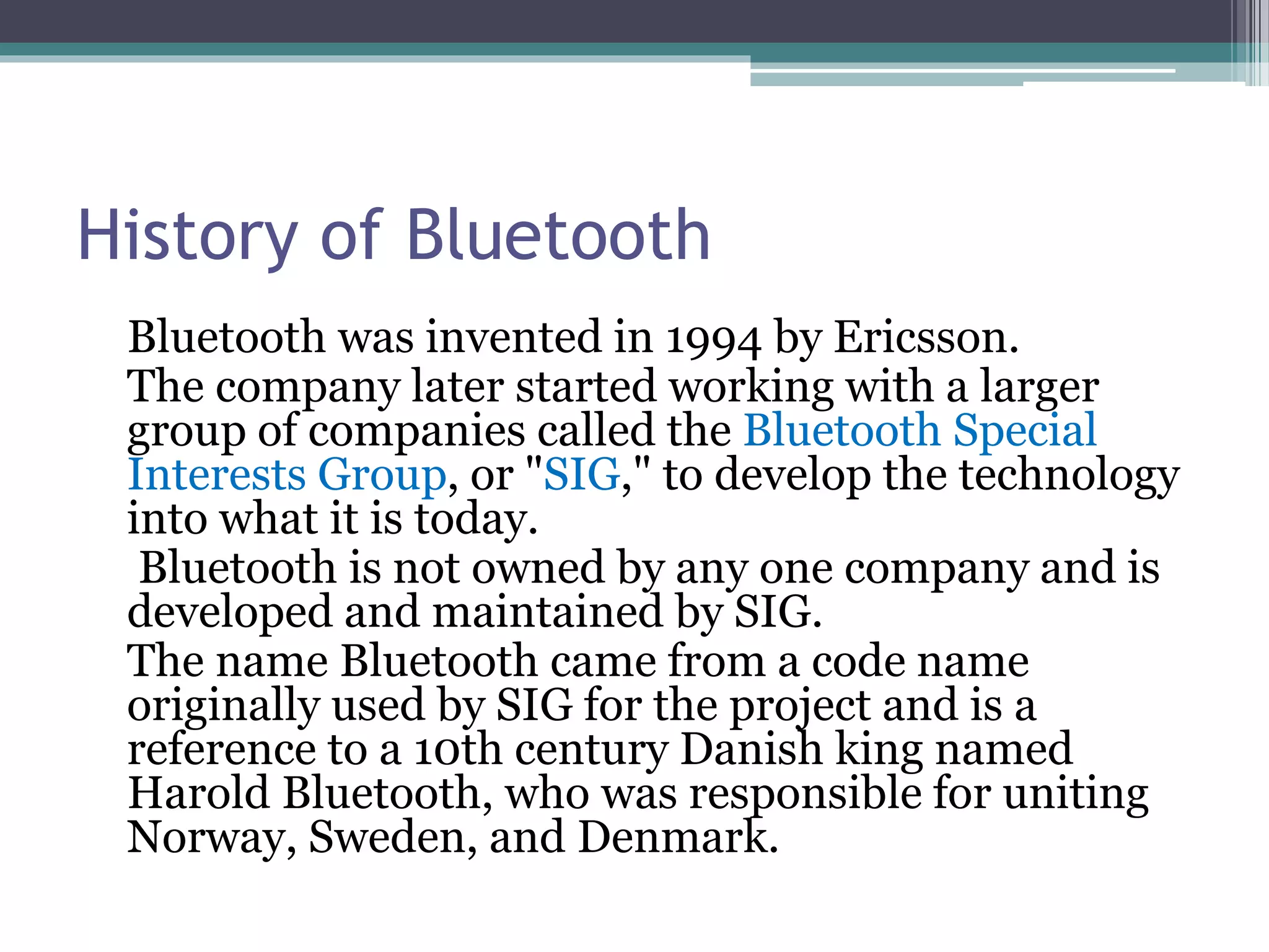 Bluetooth ppt | PPT