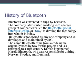 Bluetooth ppt | PPT