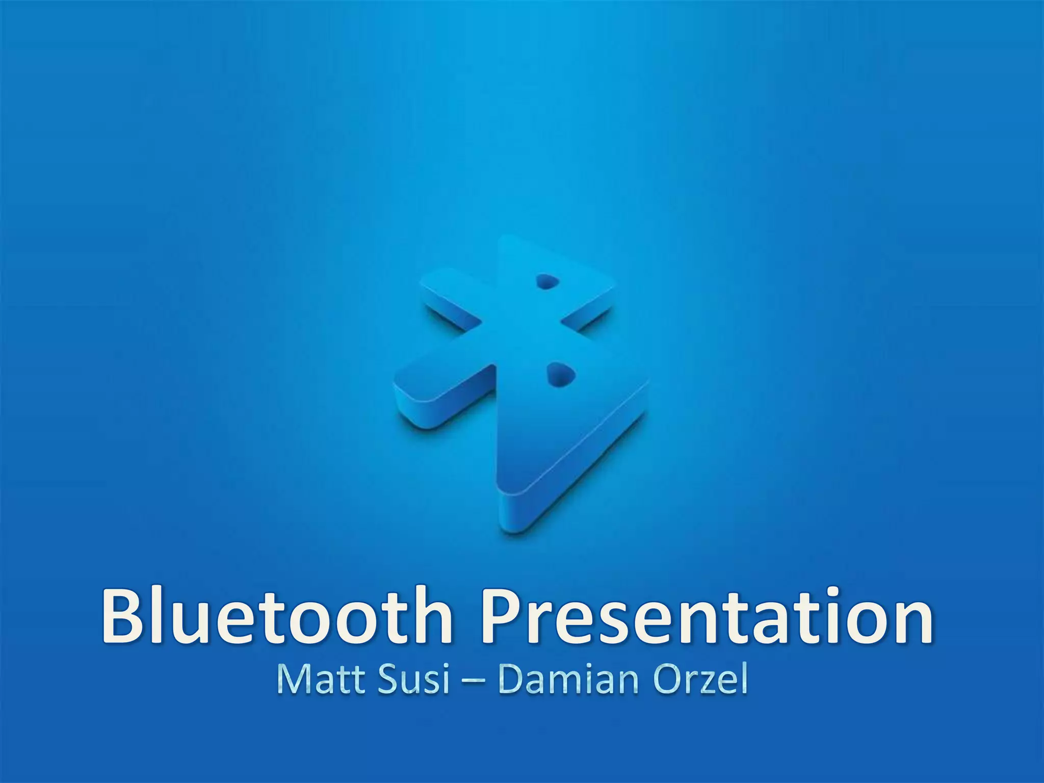 Bluetooth Presentation | PPTX
