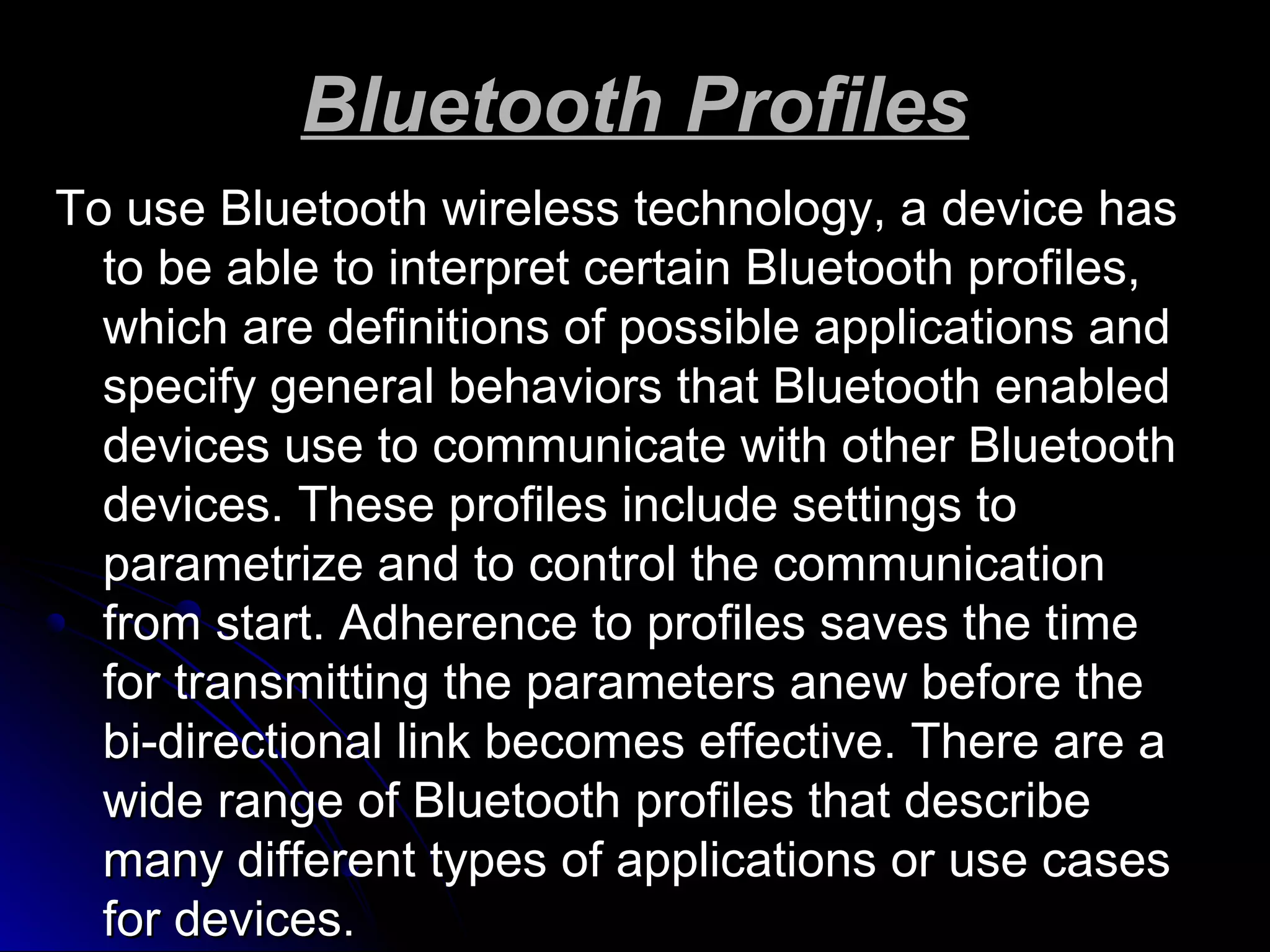 Bluetooth Presentation | PPT