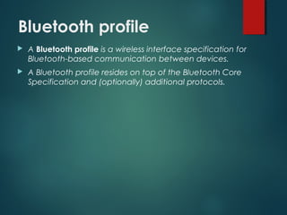 Bluetooth profile | PPT