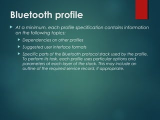 Bluetooth profile | PPT