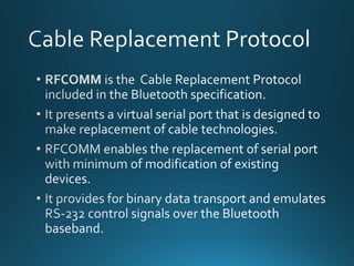 Bluetooth protocol | PPTX