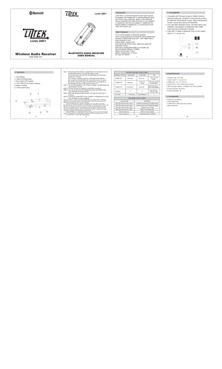 Bluetooth receiver | PDF