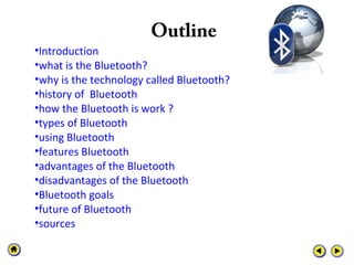 Bluetooth Technology | PPT | Computer Peripherals | Computing