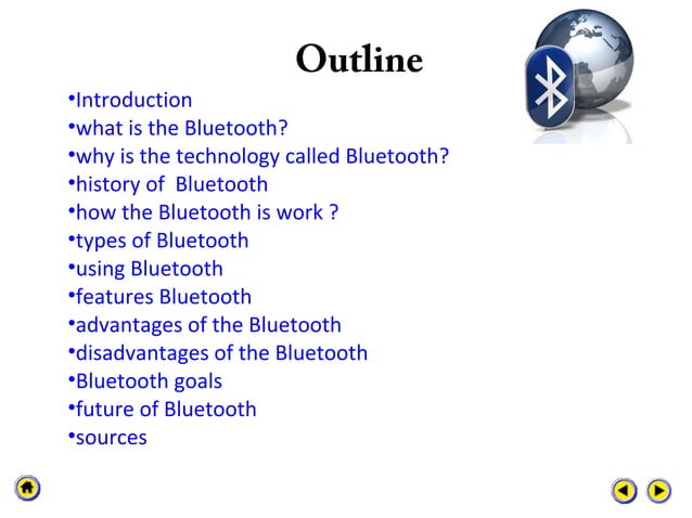 Bluetooth Technology | PPT | Computer Peripherals | Computing