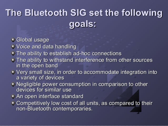 Introduction to Bluetooth technology