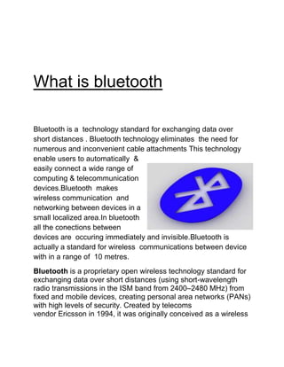 Bluetooth technology | PDF