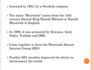 Bluetooth technology | PPTX | Computer Peripherals | Computing