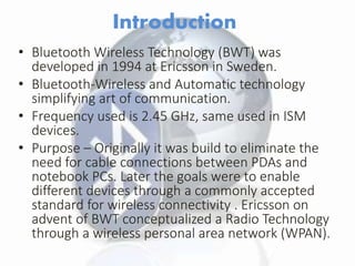 Bluetooth Technology | PPT