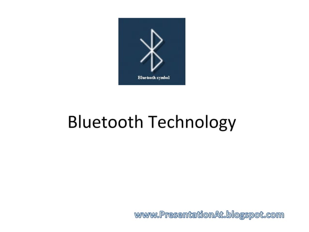 Bluetooth technology | PPT