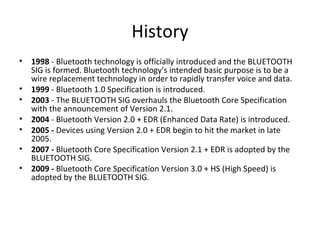 Bluetooth technology | PPT