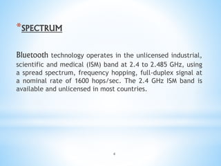 Bluetooth technology | PPTX