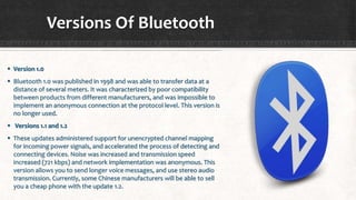 Bluetooth technology | PPTX