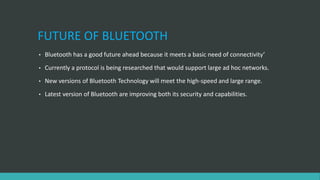 Bluetooth technology | PPT