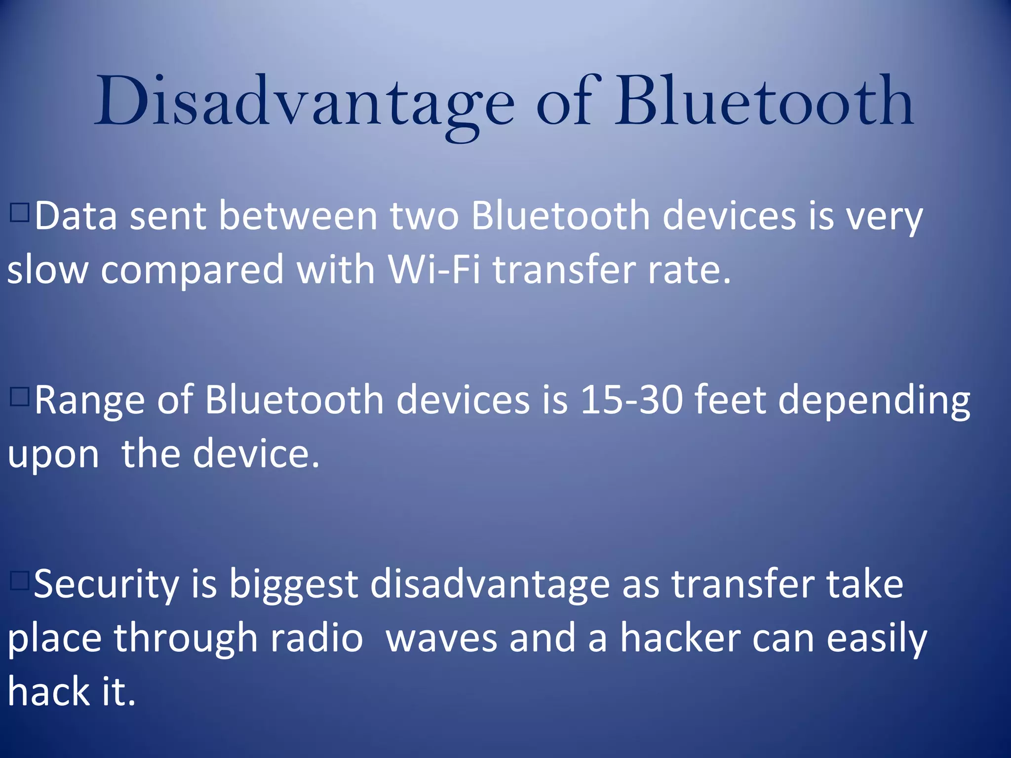Bluetooth technology by shamshad | PPT