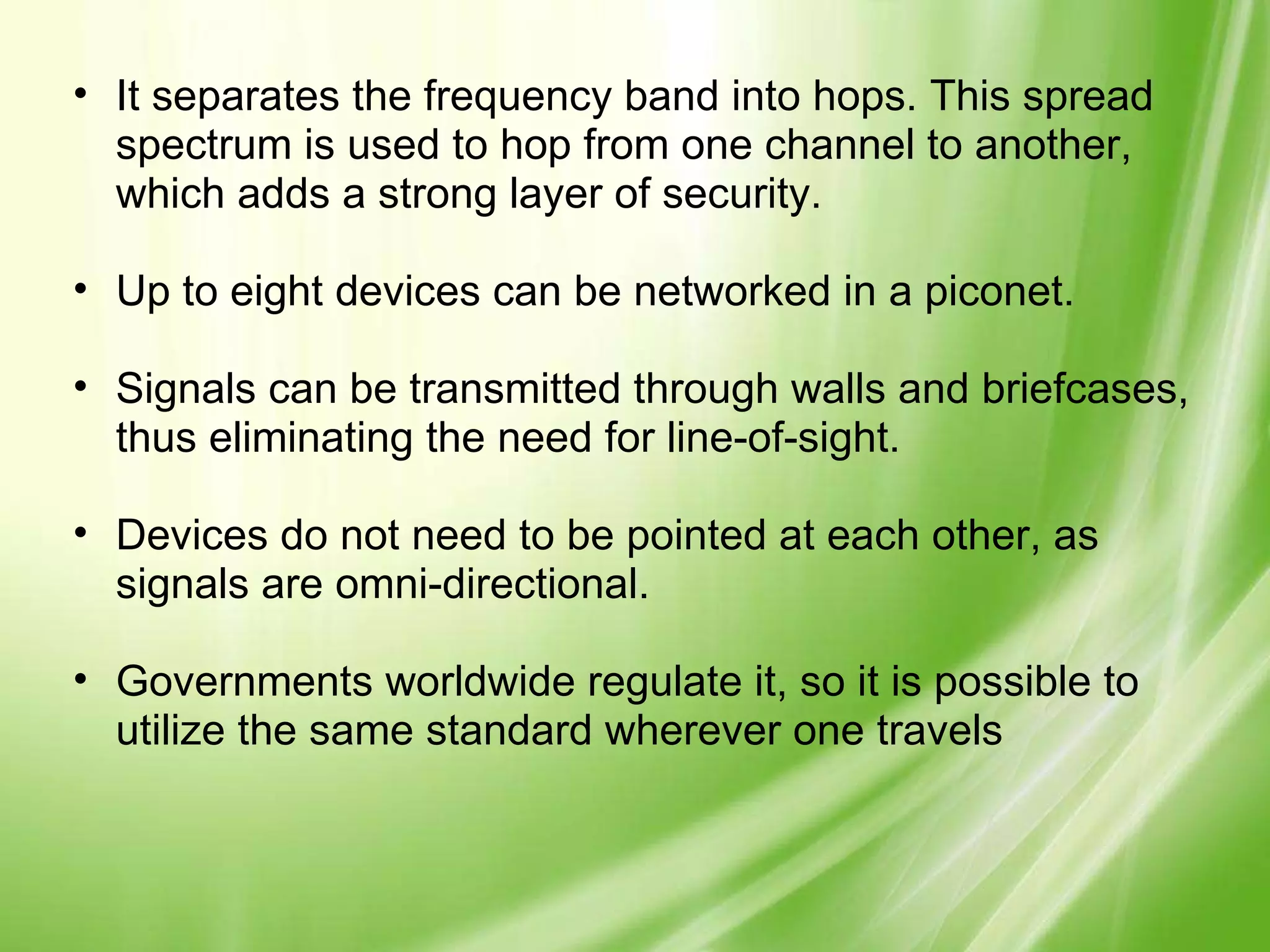Bluetooth technology presentation | PPT