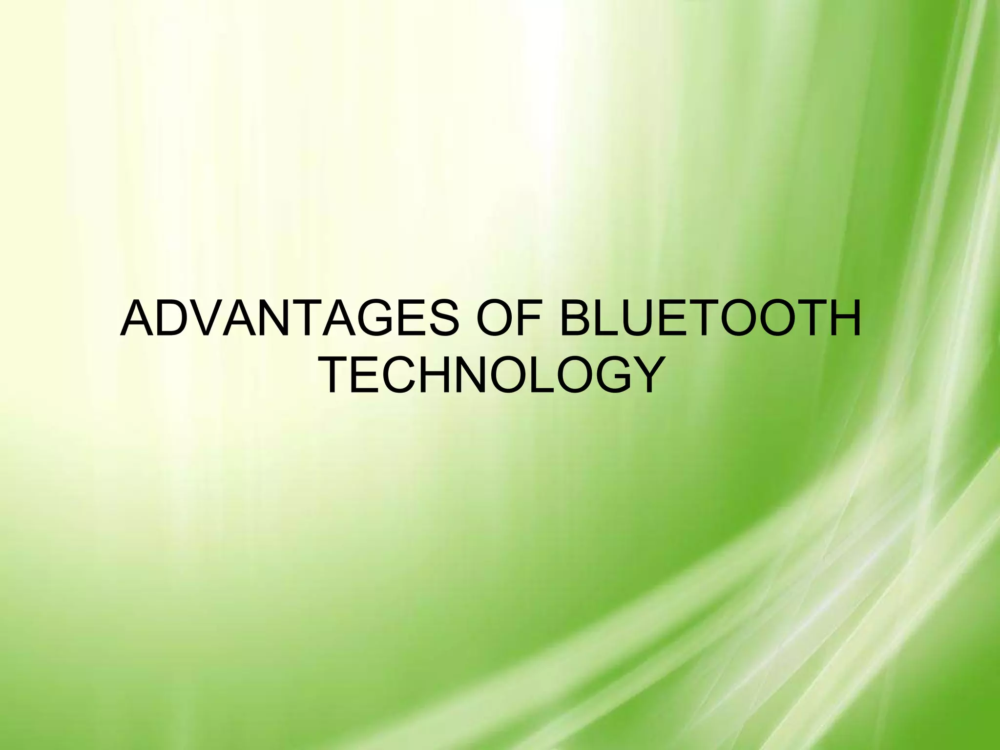 Bluetooth technology presentation | PPT