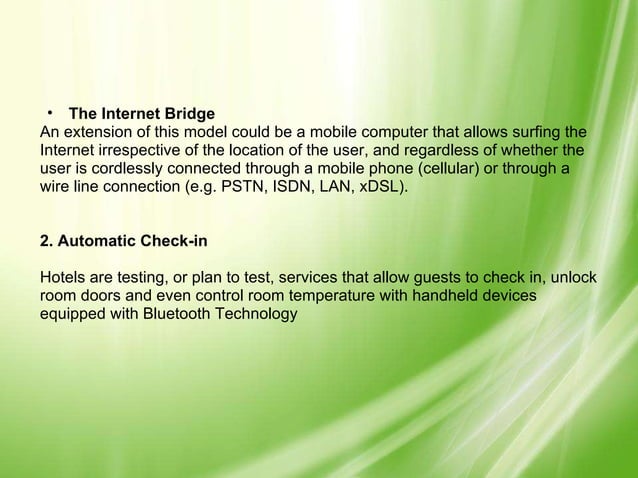 Bluetooth technology presentation | PPT