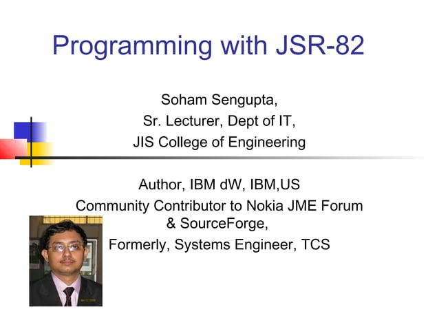 JSR-82 Bluetooth tutorial | PPT