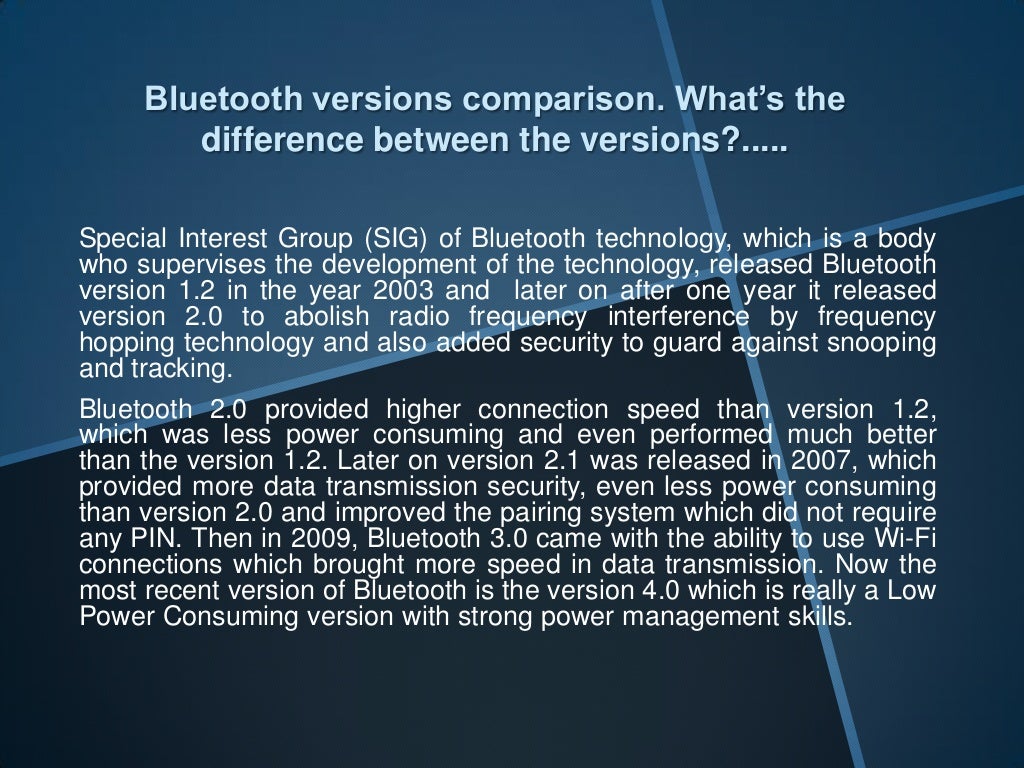 Using older bluetooth versions with new version security - limoshopping