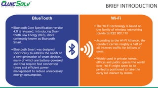 Bluetooth vs Wi-Fi comparison for IoT Solutions | PPTX