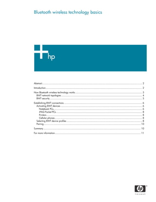 Bluetooth wireless technology basics | PDF | Computer Networking ...