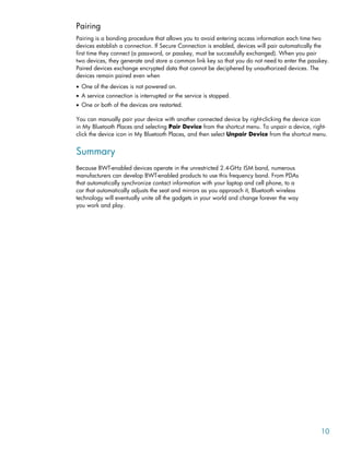 Bluetooth wireless technology basics | PDF | Computer Networking | Computing